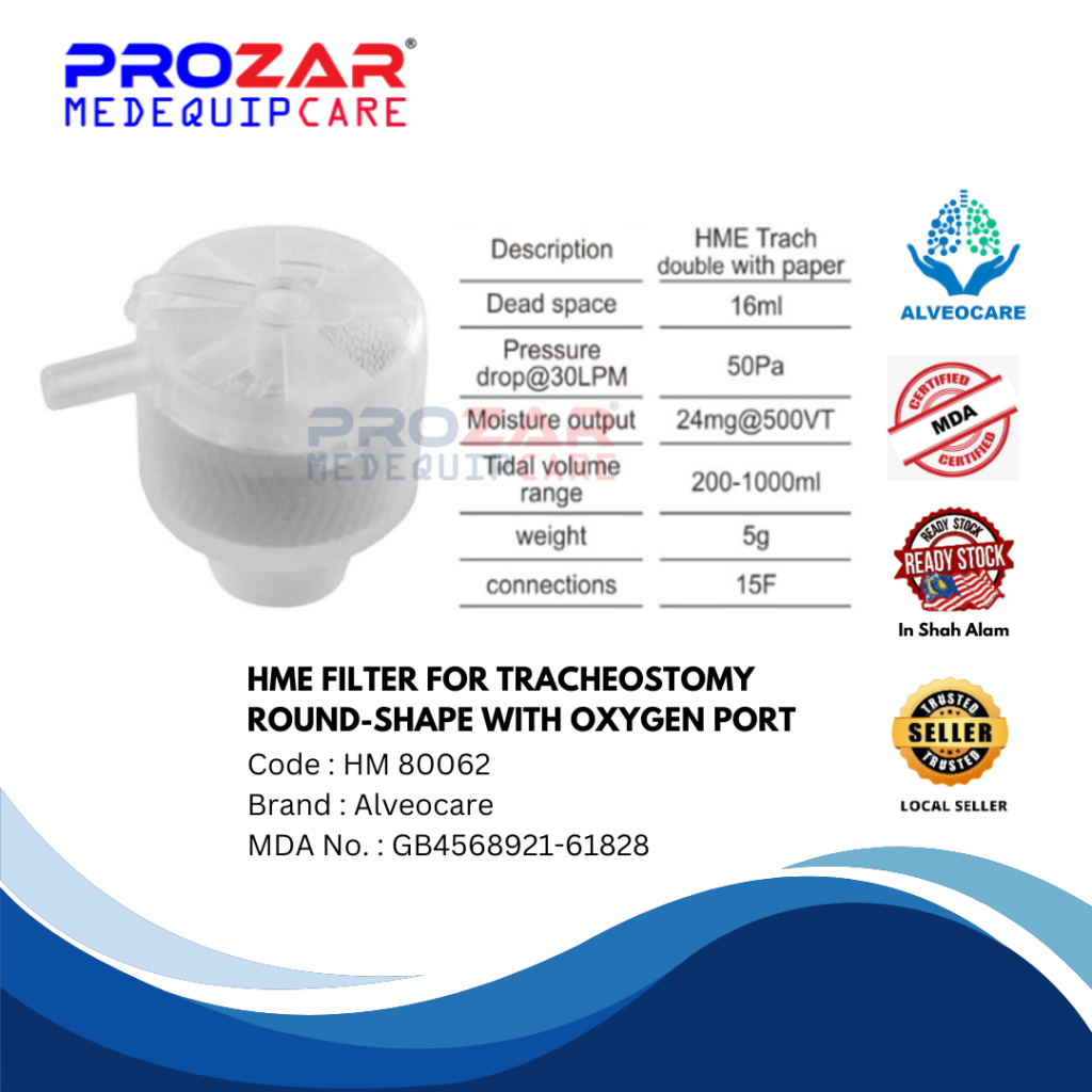 TRACHY-VENT HME FILTER TRACHEOSTOMY THERMOVENT-T W ITH OR WITHOUT ...