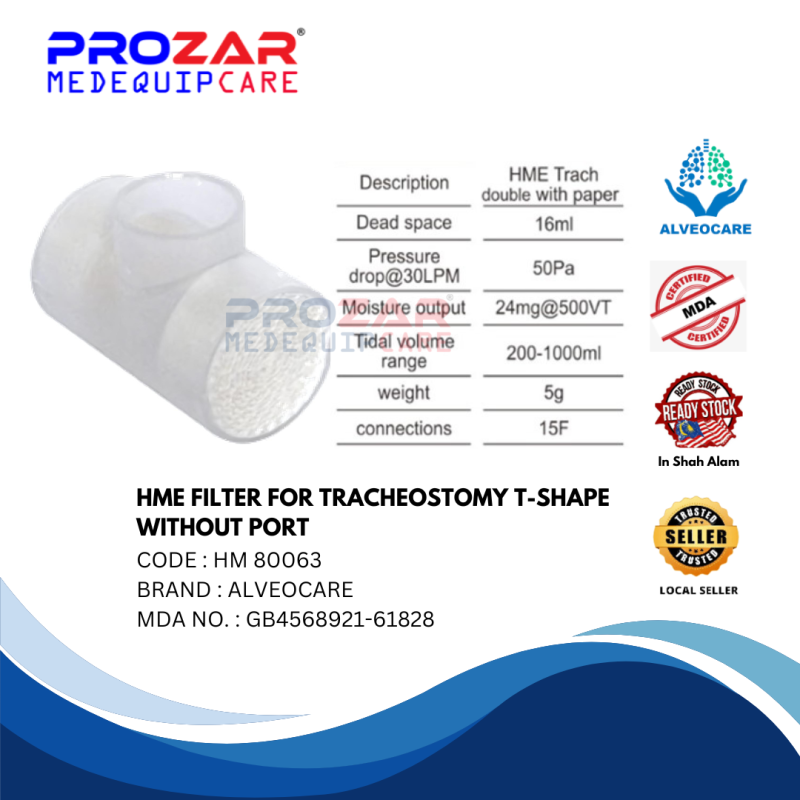 TRACHY-VENT HME FILTER TRACHEOSTOMY THERMOVENT-T W ITH OR WITHOUT ...