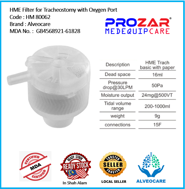 TRACHY-VENT HME FILTER TRACHEOSTOMY THERMOVENT-T W ITH OR WITHOUT ...