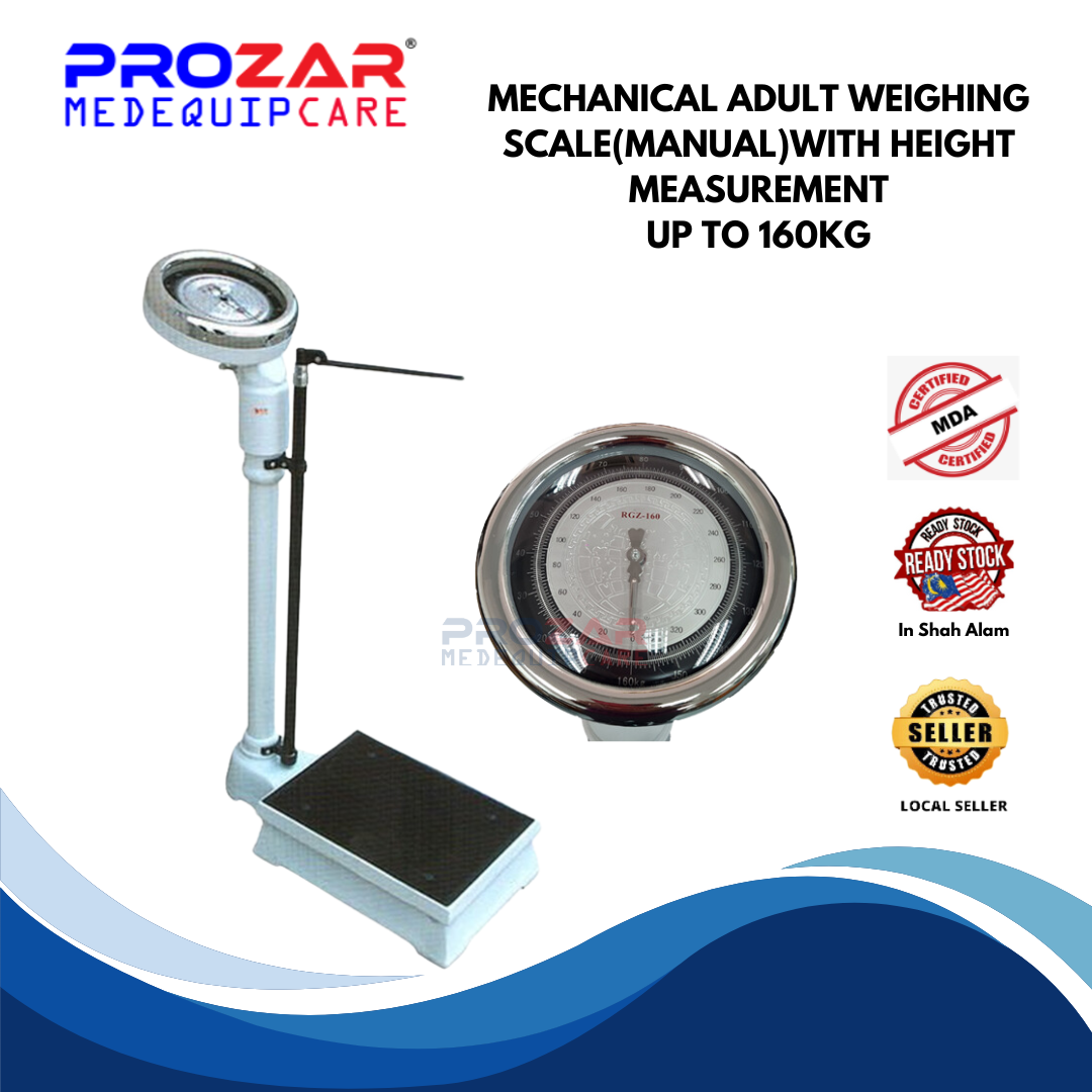 MECHANICAL ADULT WEIGHING SCALE(MANUAL)WITH HEIGHT MEASUREMENT UP TO ...