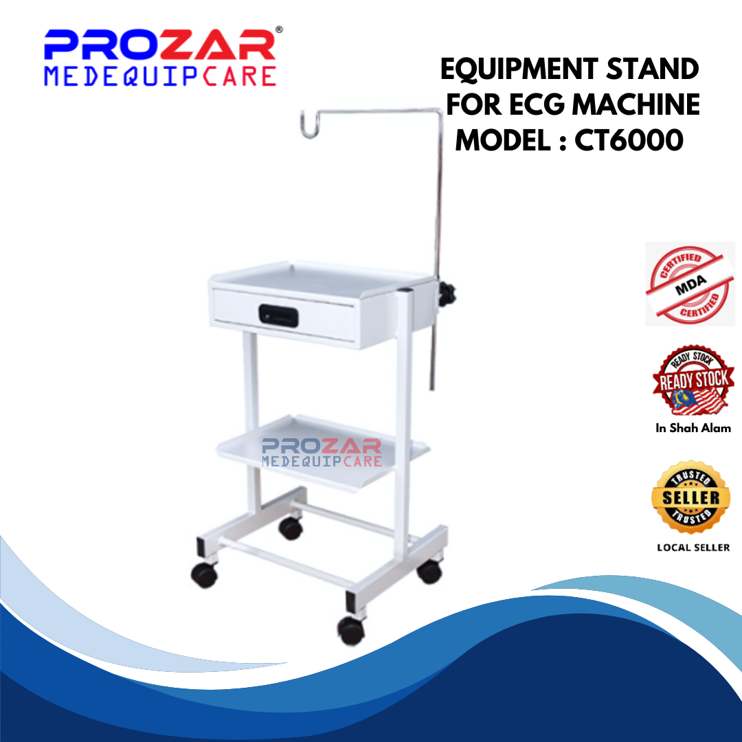 EQUIPMENT STAND FOR ECG MACHINE Model : CT6000 - PROZAR MEDEQUIPCARE