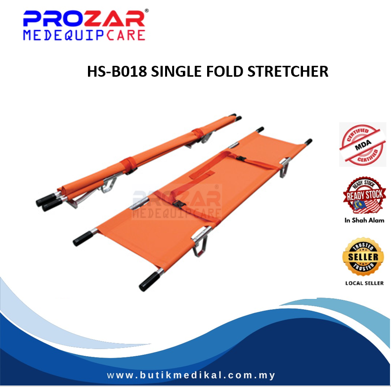 SINGLE FOLD STRETCHER-HS-B018 - PROZAR MEDEQUIPCARE