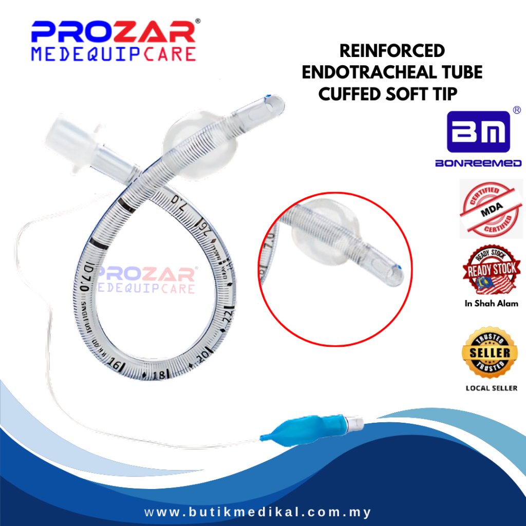 ENDOTRACHEAL TUBE CUFFED REINFORCED - PROZAR MEDEQUIPCARE