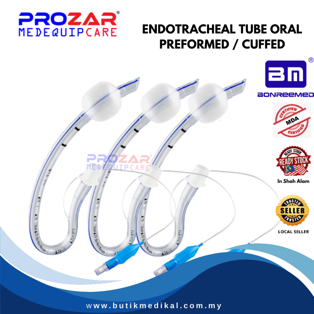 ENDOTRACHEAL TUBE CUFFED ORAL RAE (SOUTH FACING) - PROZAR MEDEQUIPCARE