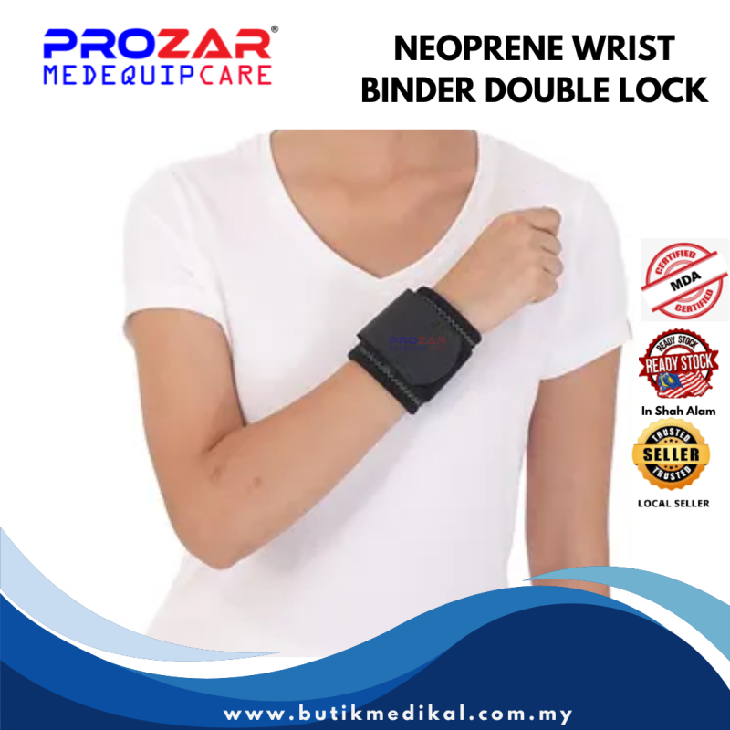 NEOPRENE WRIST BINDER DOUBLE LOCK - PROZAR MEDEQUIPCARE